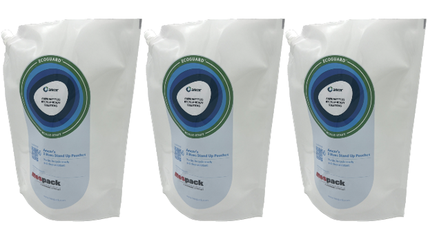 Mespack and Amcor launch recycle-ready 2L stand-up home care pouch