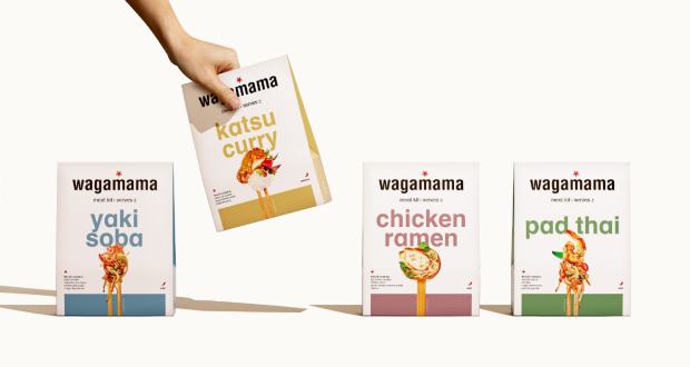 Morrama refreshes Wagamama sauces & meal kits with colourful design