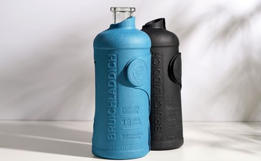 James Cropper produces attractive pulp bottle wraps for Bruichladdich ...
