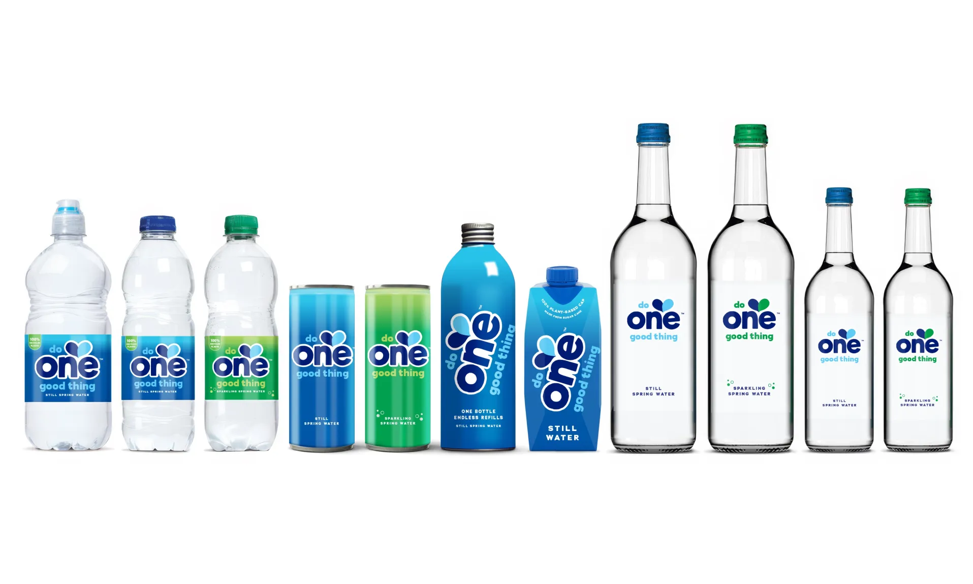 Refreshed on-pack design for One Water