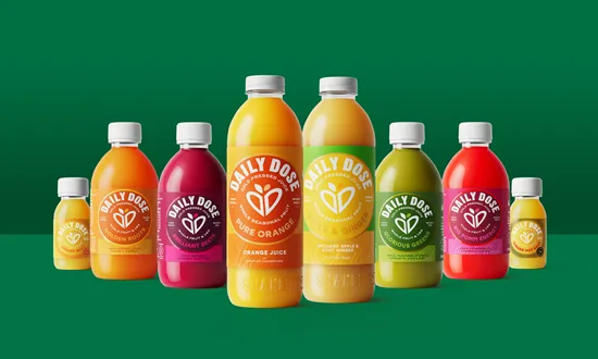 One Good Reason works on Daily Dose juice packaging rebrand