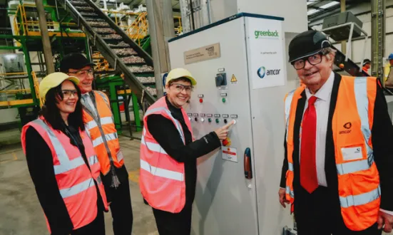 Mary Creagh inaugurates Greenback and Amcor advanced recycling technology