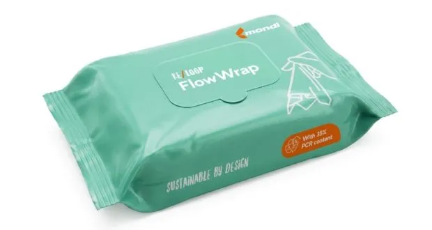 Mondi launches re/loop FlowWrap for wet wipes packaging