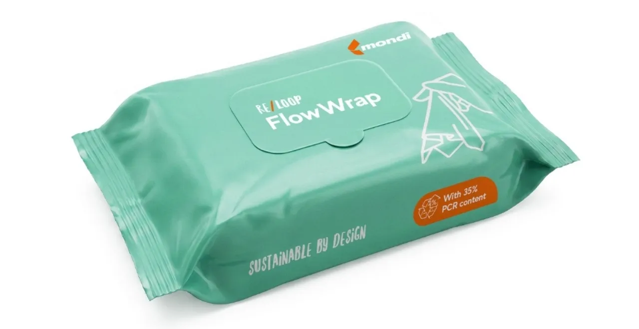 Mondi launches re/loop FlowWrap for wet wipes packaging