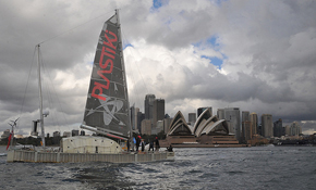 Boat made from plastic bottles completes Pacific voyage