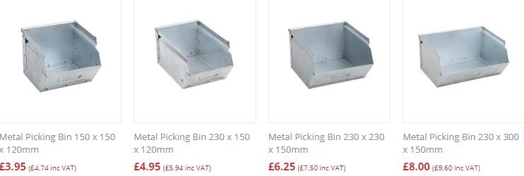 Metal Picking Bins | IEM UK