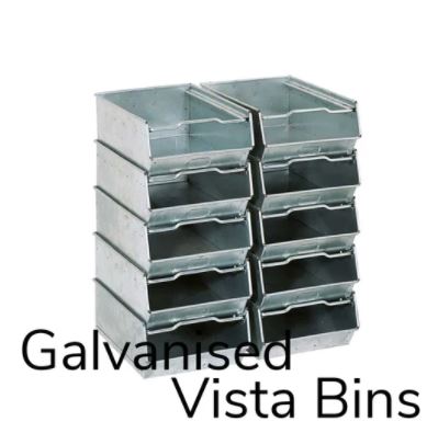 Galvanised Metal Vista Bins | IEM UK
