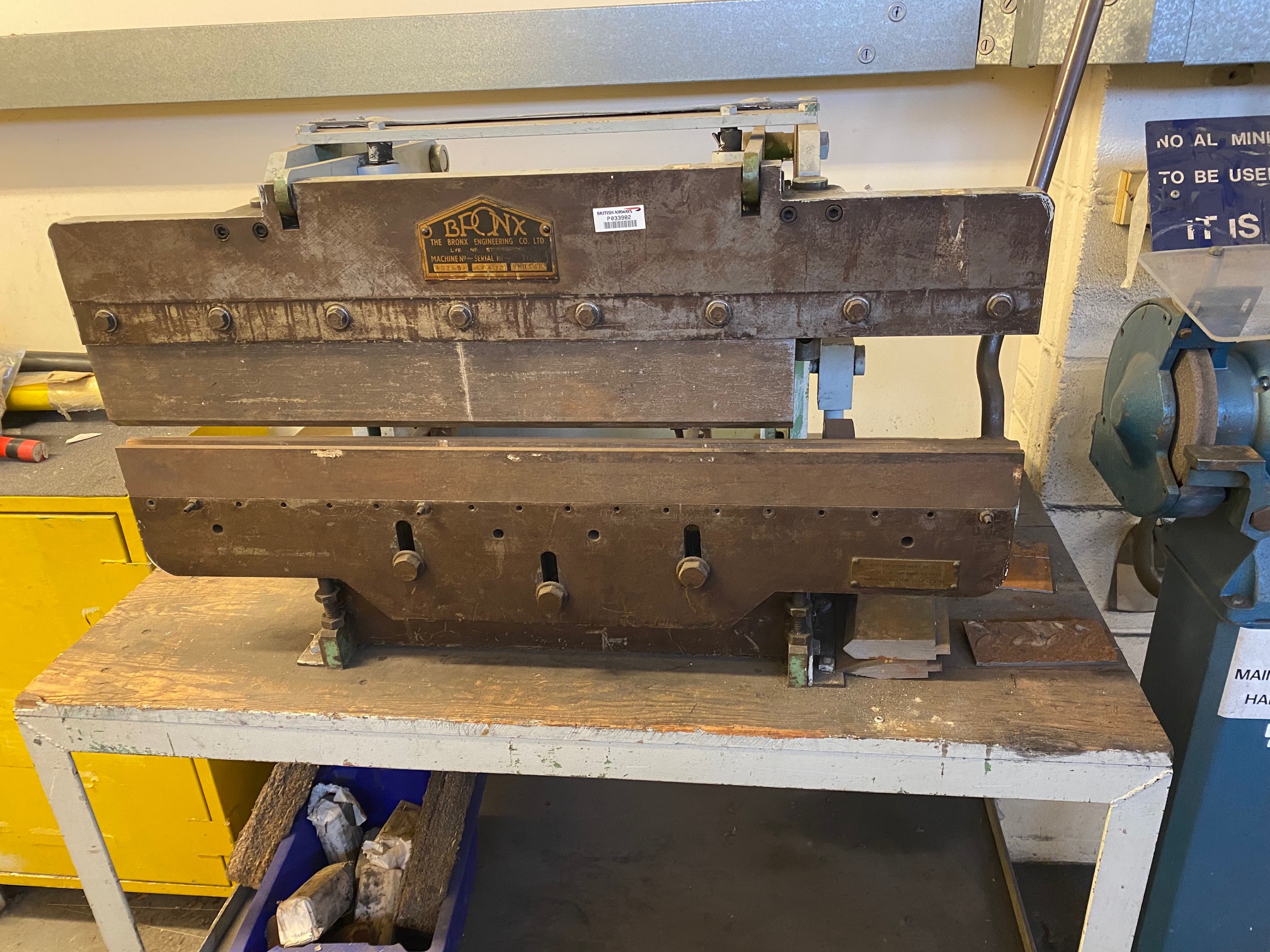 Bronx Hand Press brake. Ex-British Airways | IEM UK