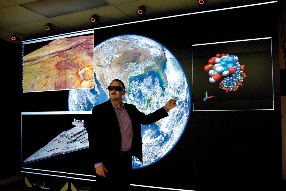 Barco videowall installed as part of Rice University 3D visualisation ...