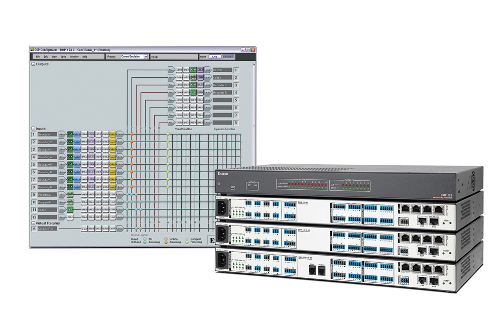 Extron introduces new DMP 128 audio DSP models with Dante | AV Magazine