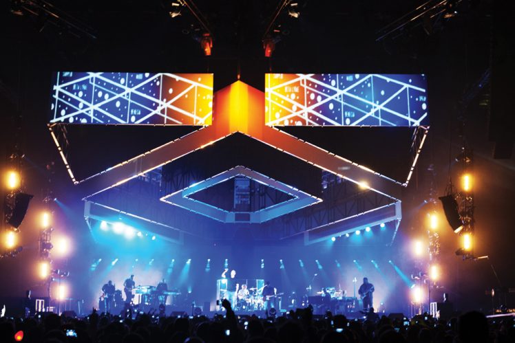 Rock tour uses moving projection ceiling | AV Magazine