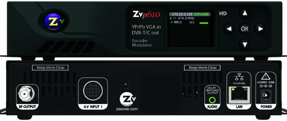 ZeeVee unveils DVB-T/C digital modulators
