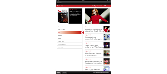 AV iPad app: March/April edition now live | AV Magazine