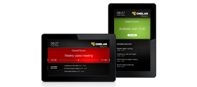 Take control with ONELAN's Reserva room signage | AV Magazine