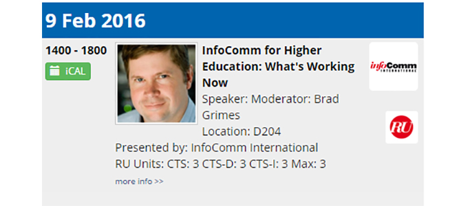InfoComm launches higher education conference at ISE | AV Magazine