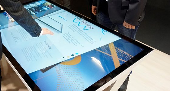 NEC adds touch table display capabilities to 55- and 65-inch Ultra High ...