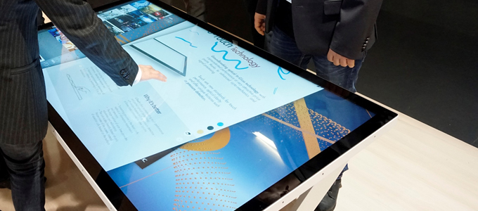 NEC adds touch table display capabilities to 55- and 65-inch Ultra High ...