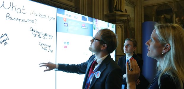 MultiTaction iWall puts British Lung Foundation in touch with parliament