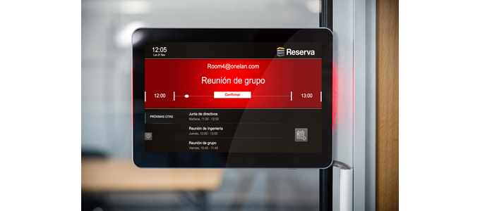 ONELAN extends Reserva room signage | AV Magazine