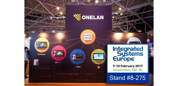 ONELAN brings Tizen, LGWebOS3.0 and new Reserva room signage features to ISE