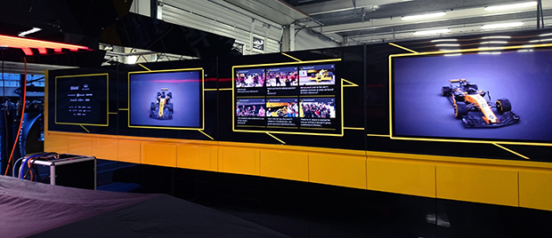 Renault digital canvas supports F1 race team and sponsors | AV Magazine