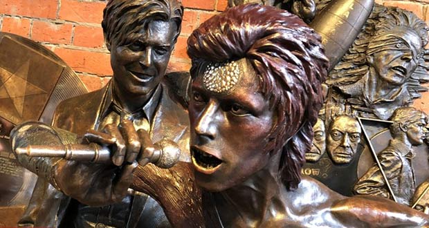 Bose speakers play David Bowie songs by his statue | AV Magazine