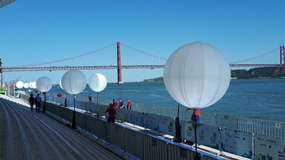 Airstar balloons light Eurovision's blue carpet in Lisbon