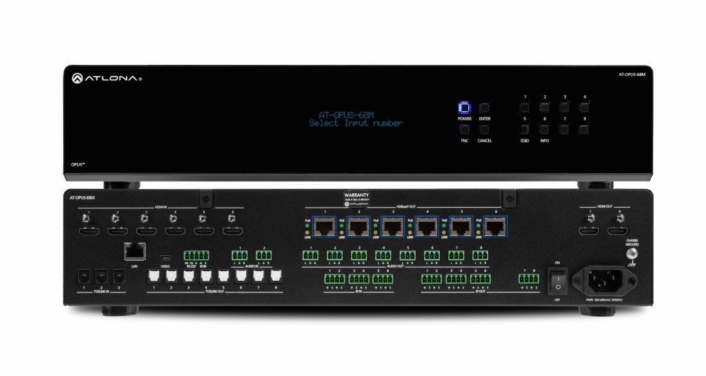 Atlona unveils Opus series 4K HDR matrix switchers | AV Magazine