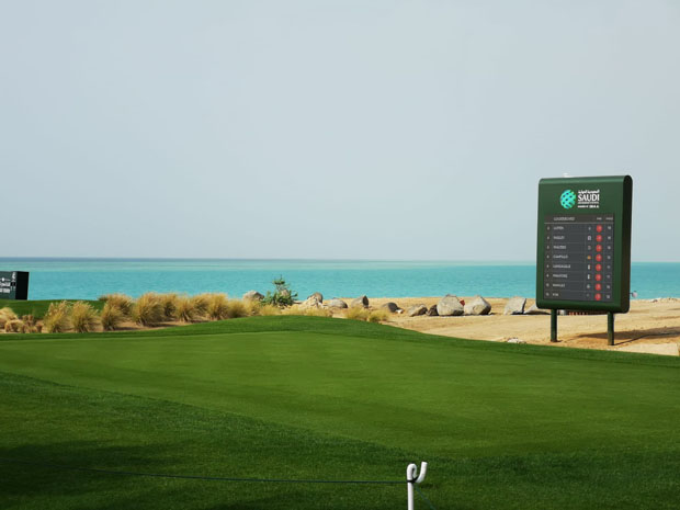 Saudi golf fans enjoy eight bespoke LED structures | AV Magazine