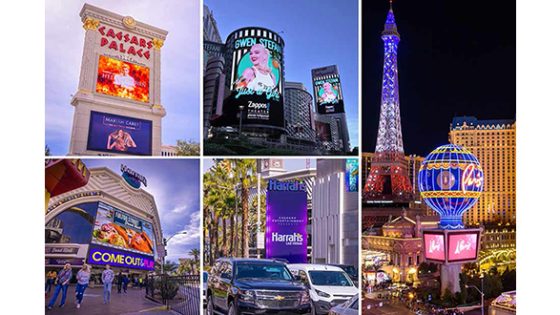 More than 21,000 sq ft of LED video installed in Las Vegas