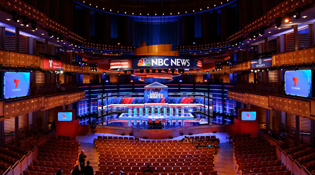 LED tiles beat video wall in presidential debate | AV Magazine