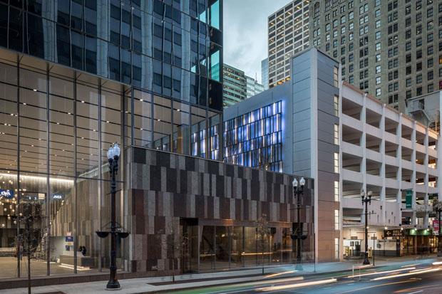 Downtown skyscraper terrace soothes with light art | AV Magazine