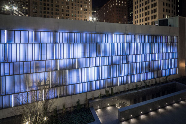 Downtown skyscraper terrace soothes with light art | AV Magazine