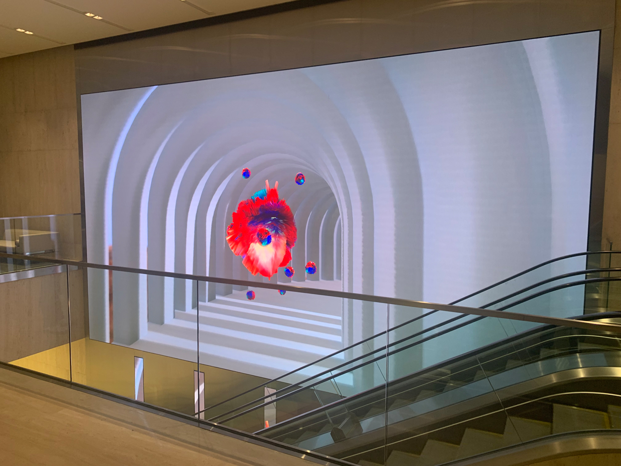 Local content for city's largest LED lobby display | AV Magazine