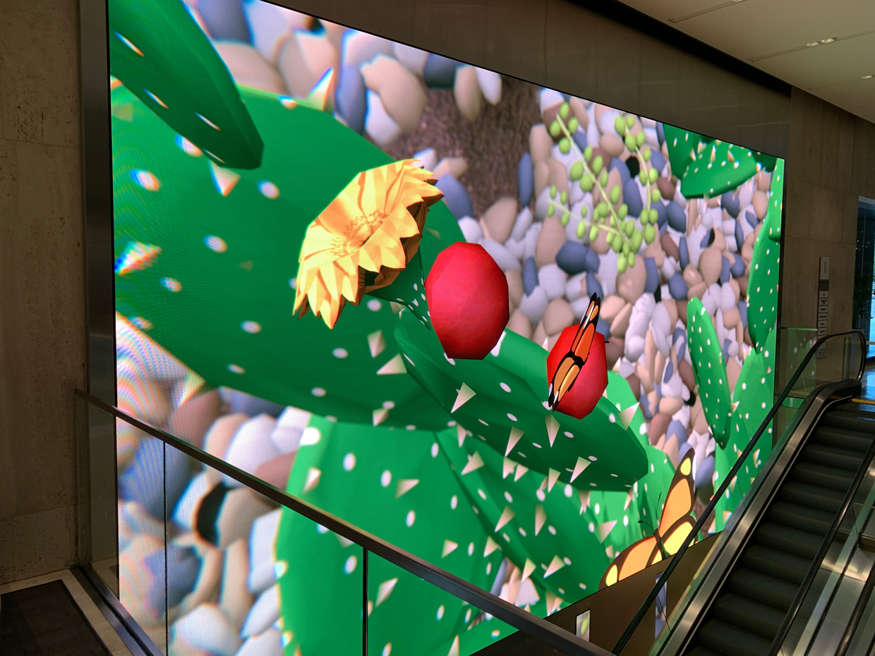 Local content for city's largest LED lobby display | AV Magazine