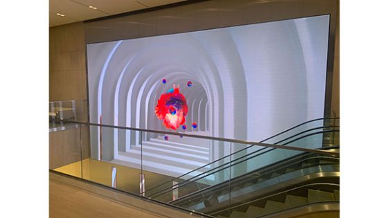 Local content for city's largest LED lobby display | AV Magazine