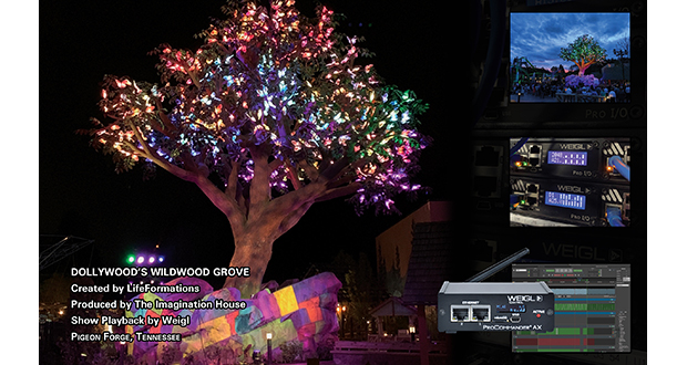 Dollywood tree twinkles with 650 LED butterlies | AV Magazine