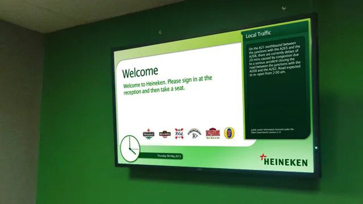 Heineken digital signage integrated with Poly VC | AV Magazine