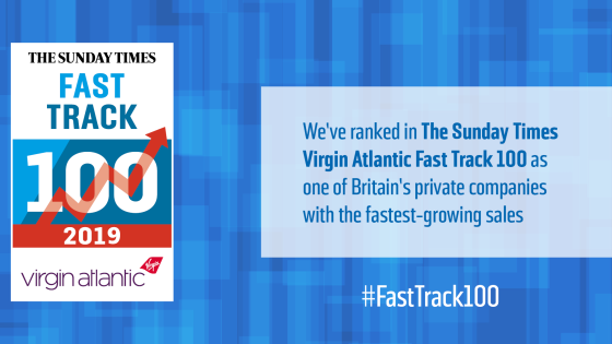 Intevi ranked 77 in Sunday Times Fast Track 100