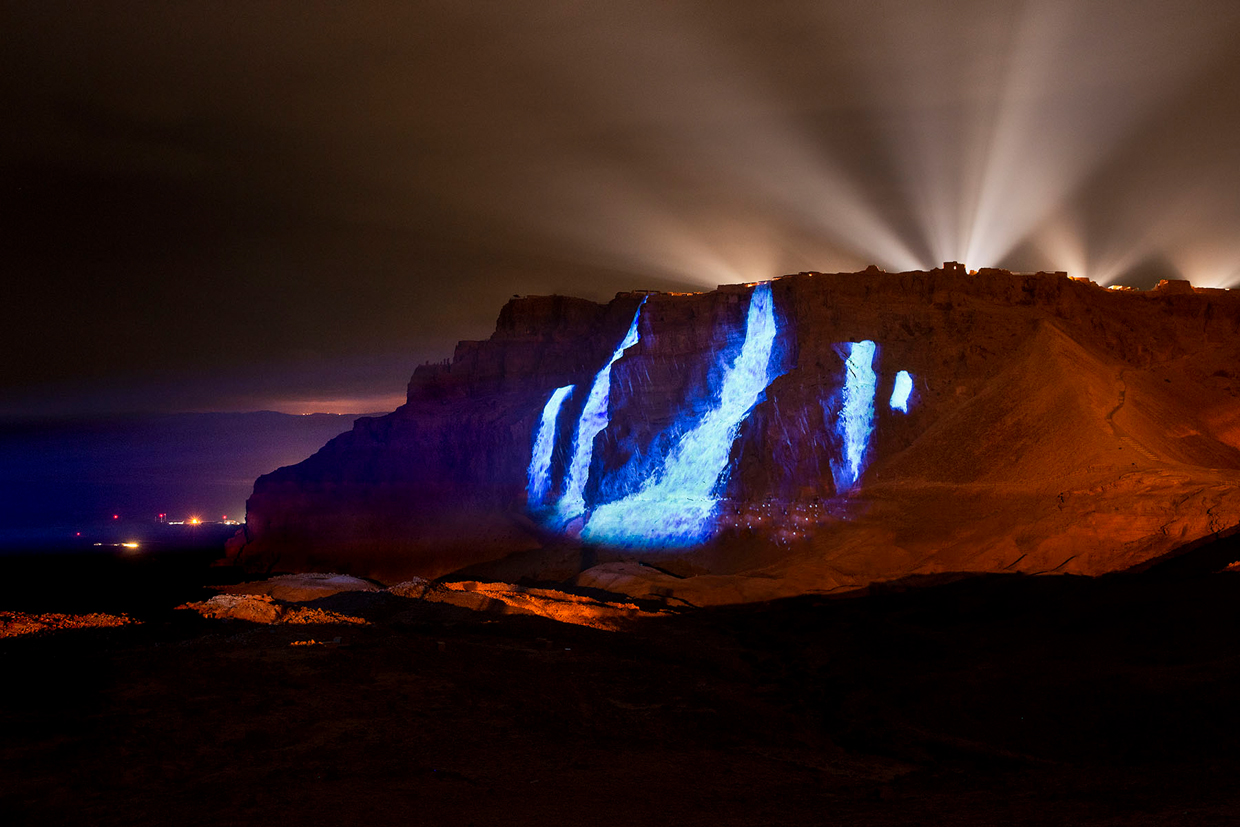 Robe lights lay siege to mountain at Masada | AV Magazine