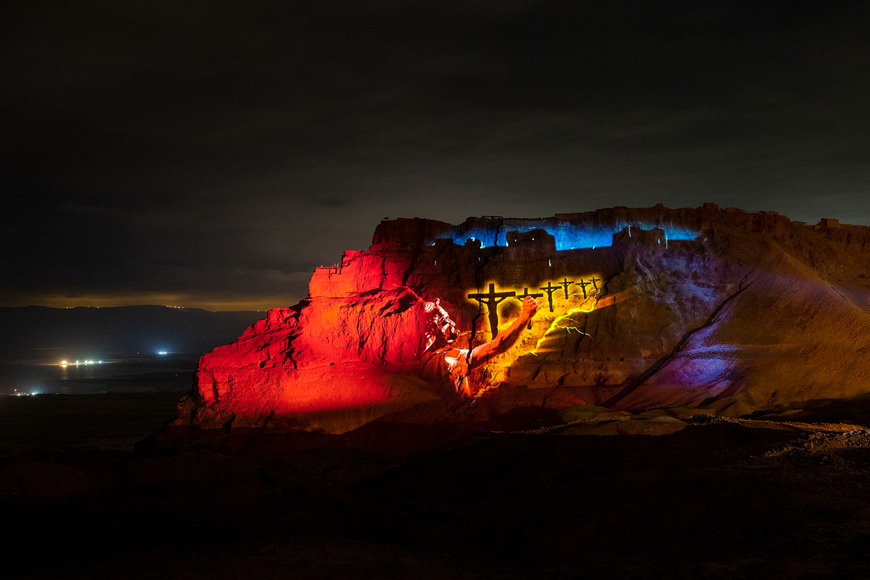 Robe lights lay siege to mountain at Masada | AV Magazine