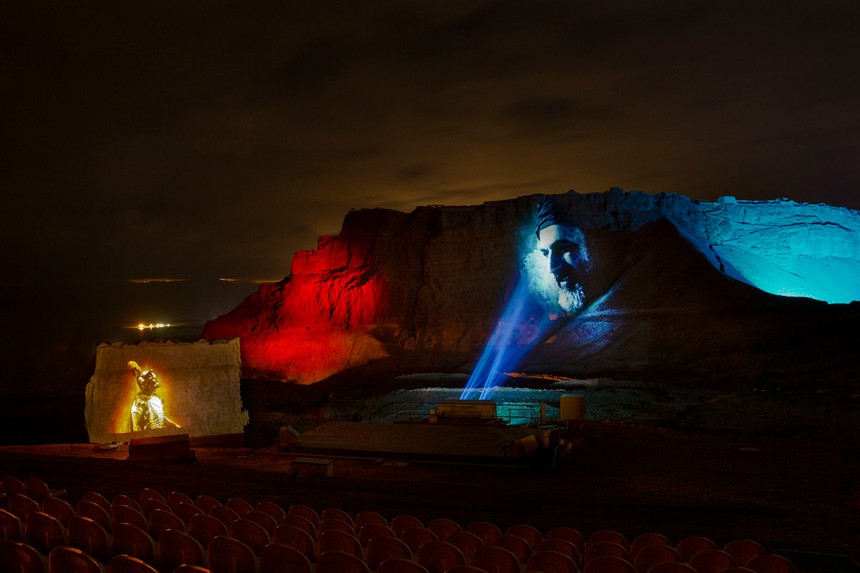 Robe lights lay siege to mountain at Masada | AV Magazine