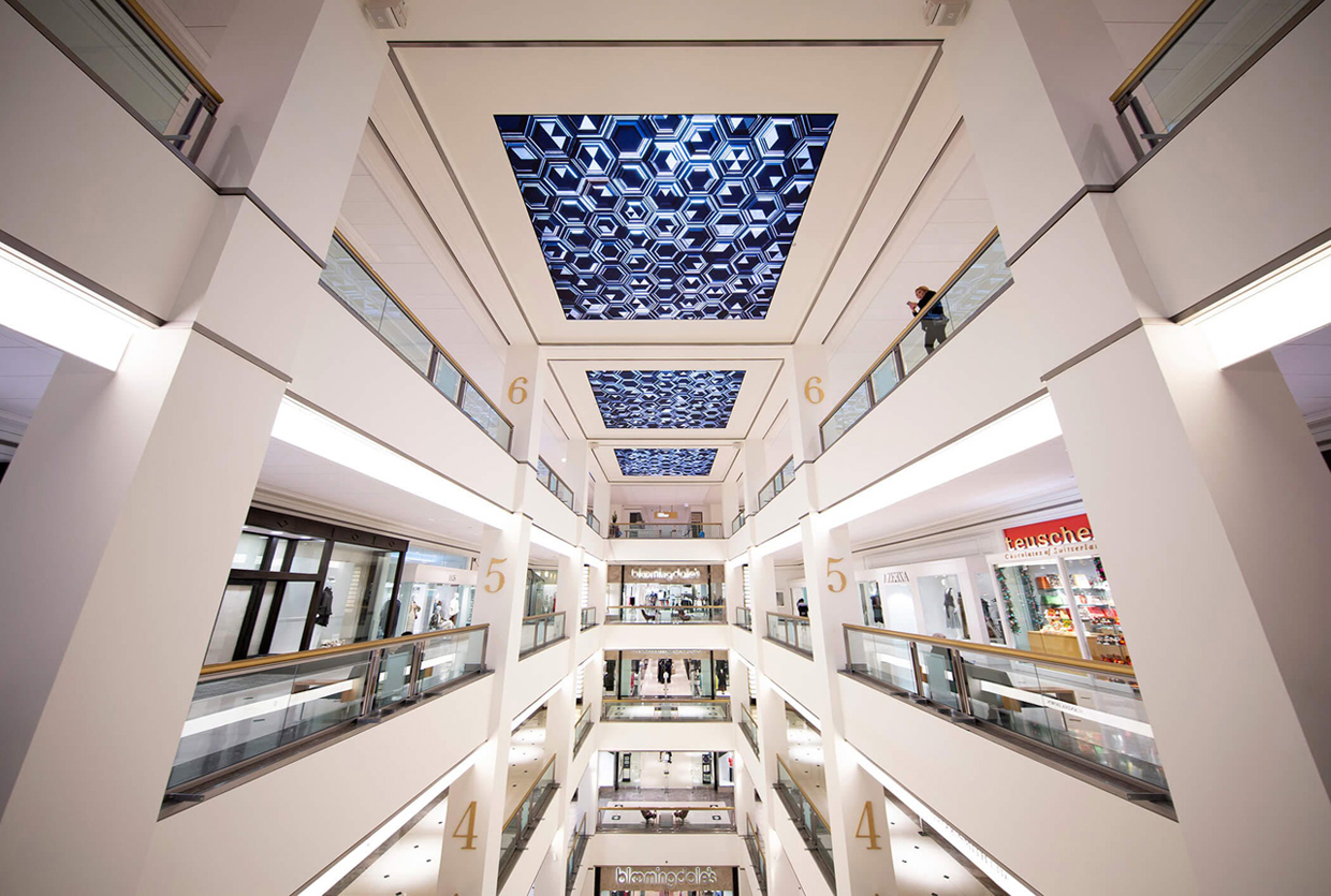 Creative video update refreshes LED retail canopy | AV Magazine