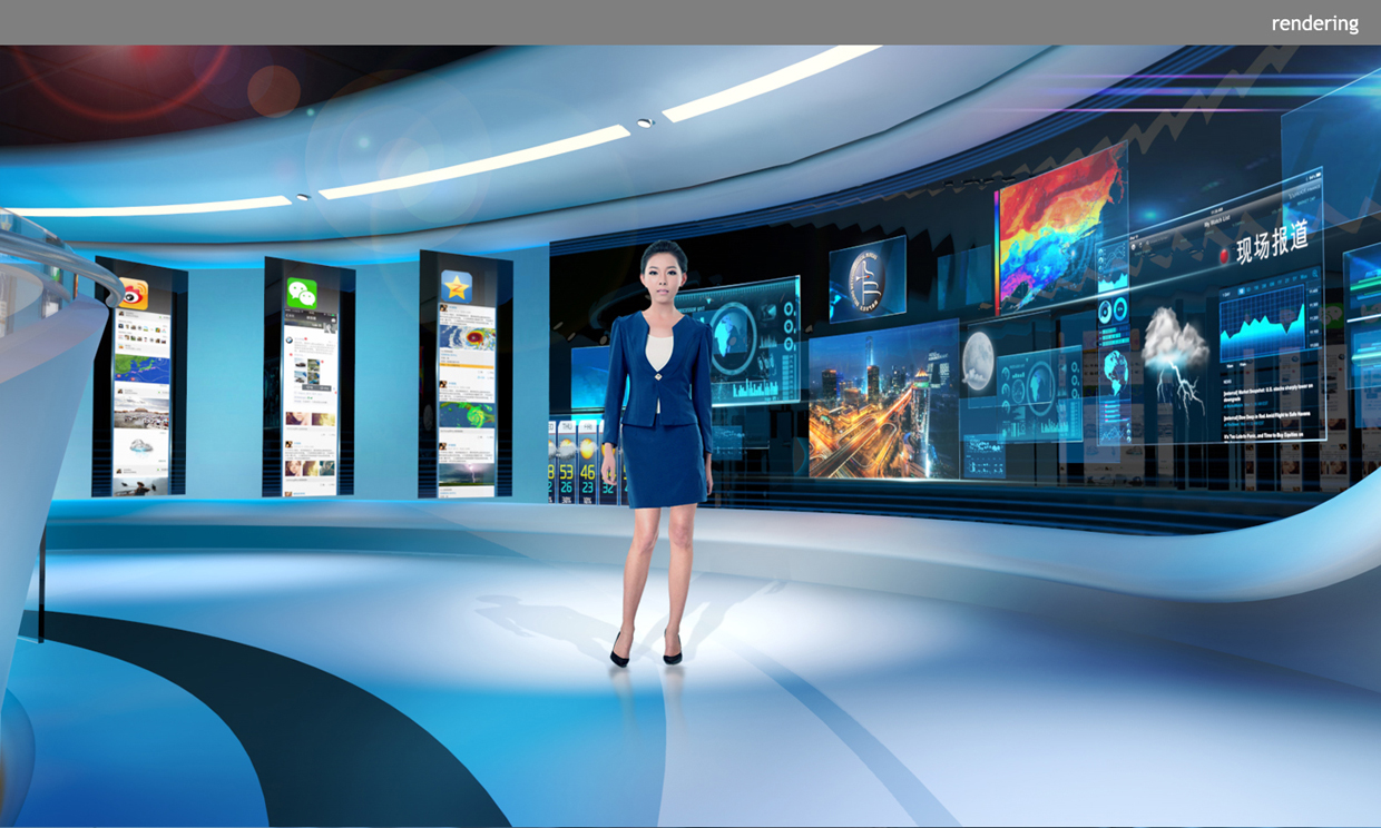 Broadcast LED displays set in 3D printed studio | AV Magazine