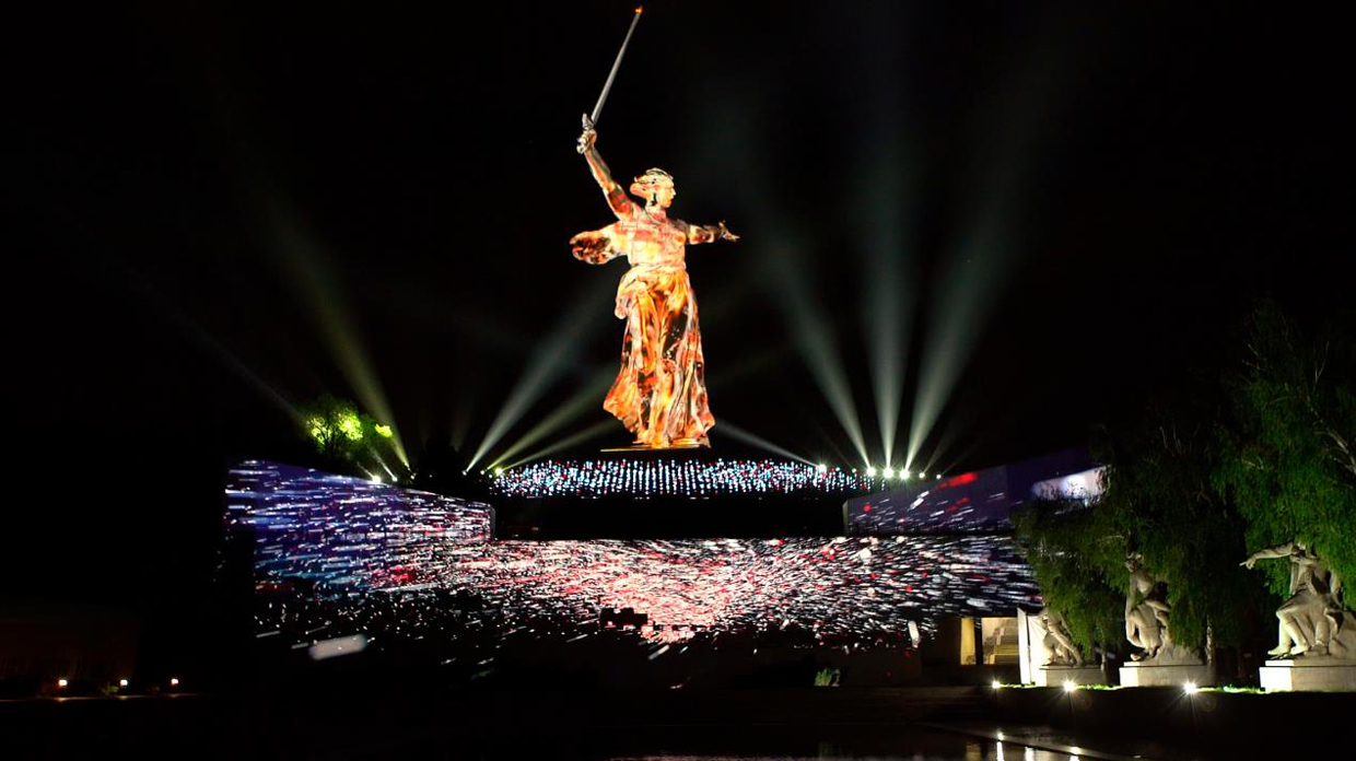 Victory Day celebrated with vibrant statue mapping | AV Magazine