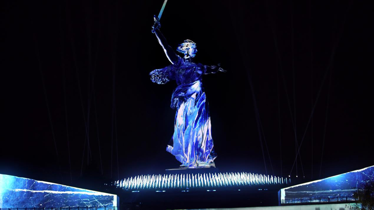 Victory Day celebrated with vibrant statue mapping | AV Magazine