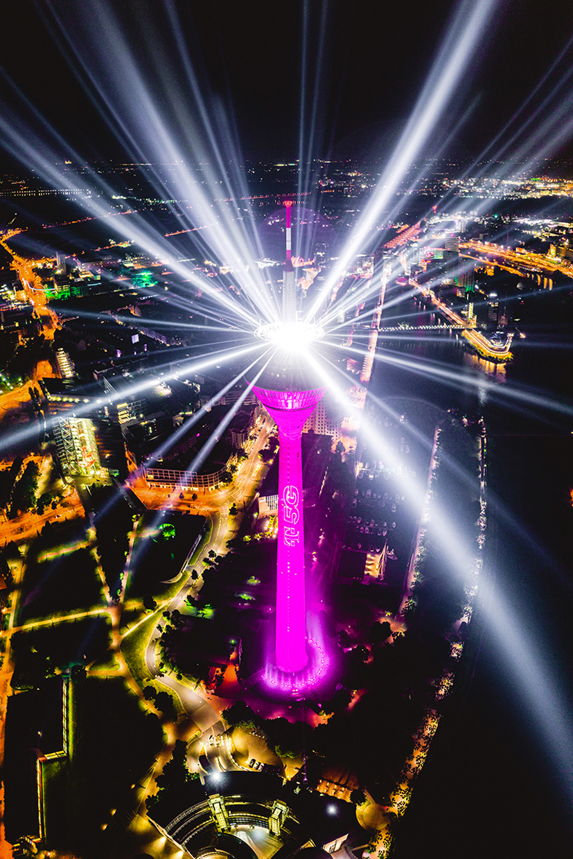 Telecom firm lights up 240m tower for 5G launch | AV Magazine