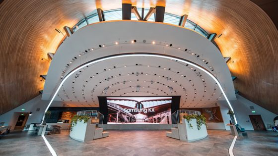 10-metre-wide custom curved LED screen gets the Peerless-AV treatment ...