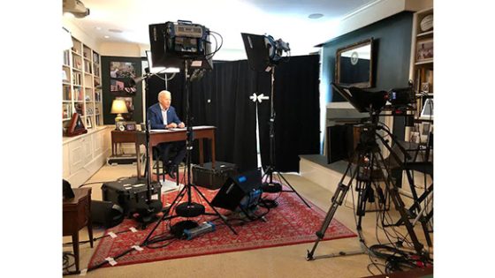 Joe Biden's 'Blackmagic studio' makes the news
