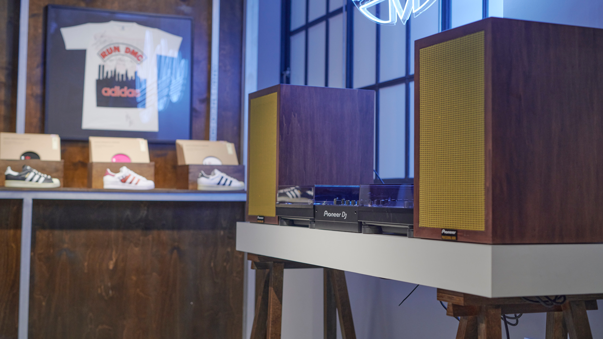 adidas store applies retro look to latest speakers | AV Magazine